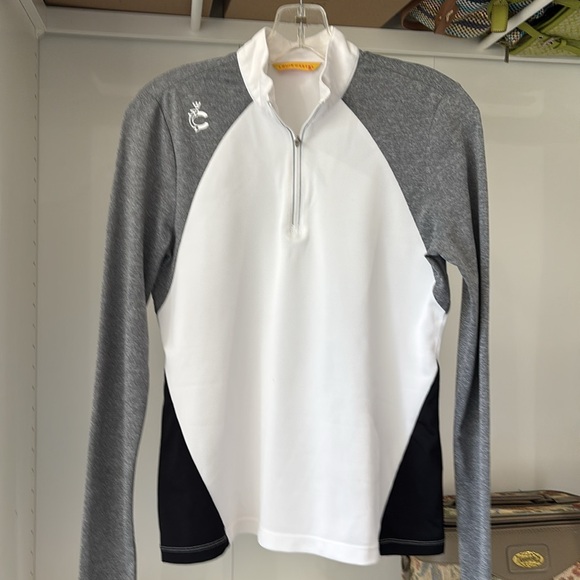 Louis Castel | Tops | Louis Castel Womens Gray And White Long Sleeve ...